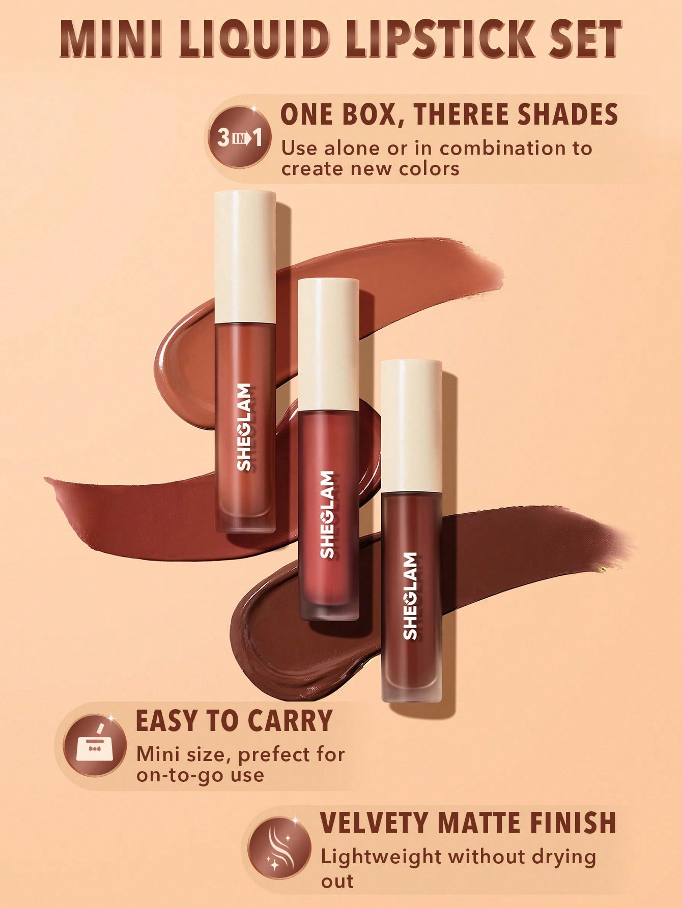 Matte Allure Mini Liquid Lipstick Set – Livish