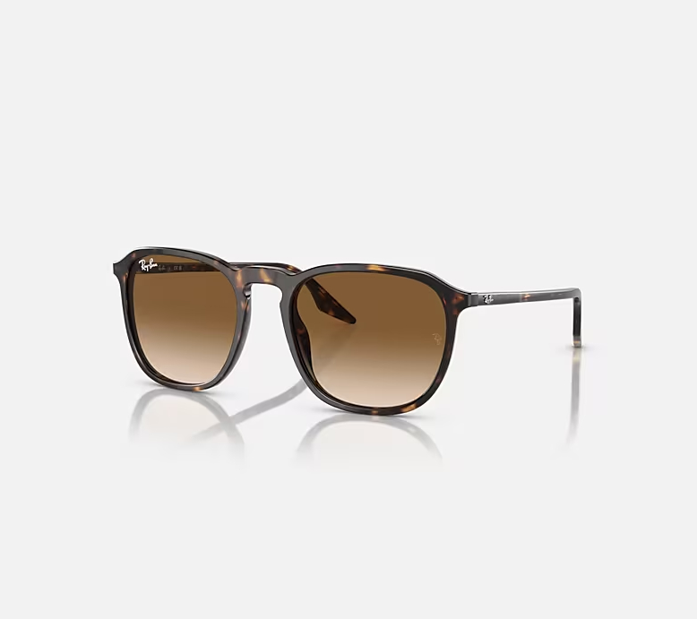RAY-BAN RB2203 Havana & Light Brown Square Sunglasses For Unisex M – Livish
